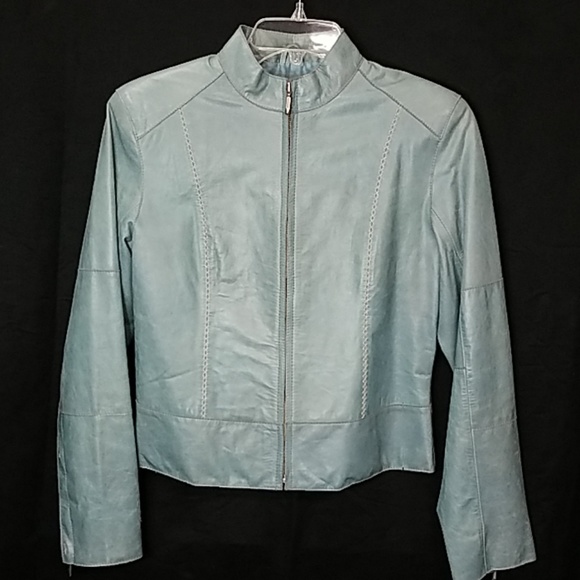 Saguaro | Jackets & Coats | Saguaro 0 Leather Tiffany Blue Jackets Sz ...